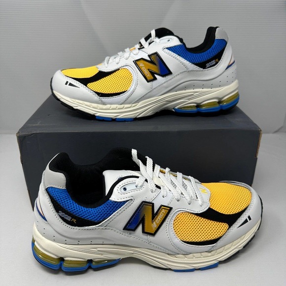 New Balance | Shoes | New Balance 202 R Mens 95 White Yellow Blue ...